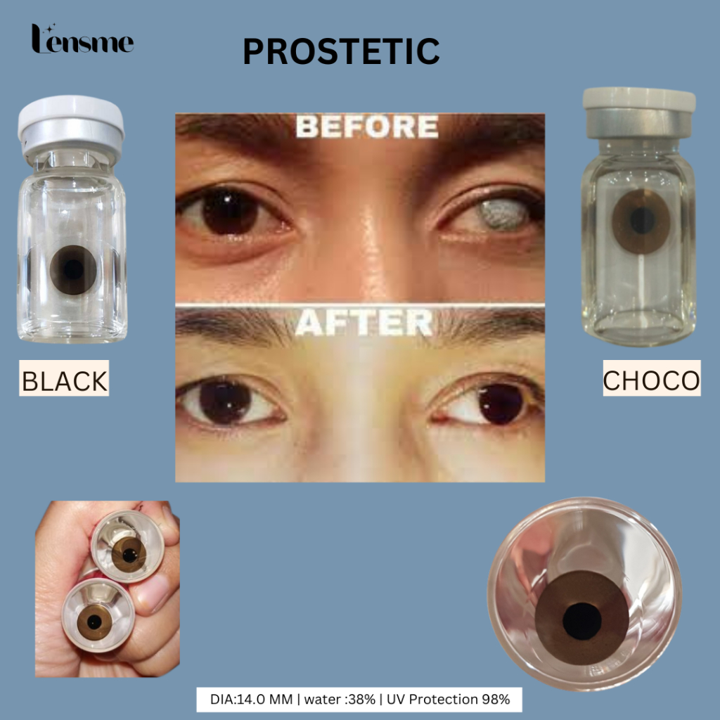 Jual COD[ ]Lensme Softlens Prosthetic Iris Mata Cacat | Shopee Indonesia