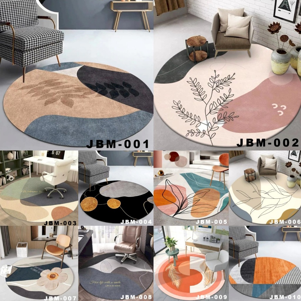 Jual Karpet Lantai Bulat Modern terbaru JBM Dekorasi Ruangan Diameter 1 ...