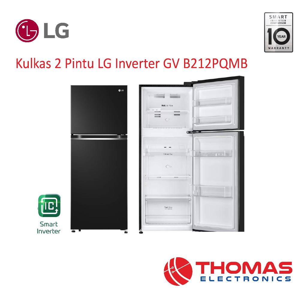 Jual Kulkas 2 Pintu Inverter LG GVB212PQMB GVB 212 PQMB 2117 L Garansi ...