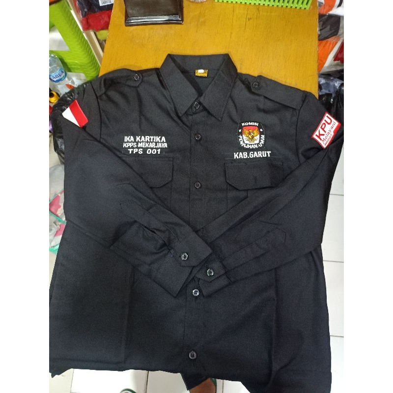 Jual kemeja seragam kpps lengan panjang kemeja pps | Shopee Indonesia