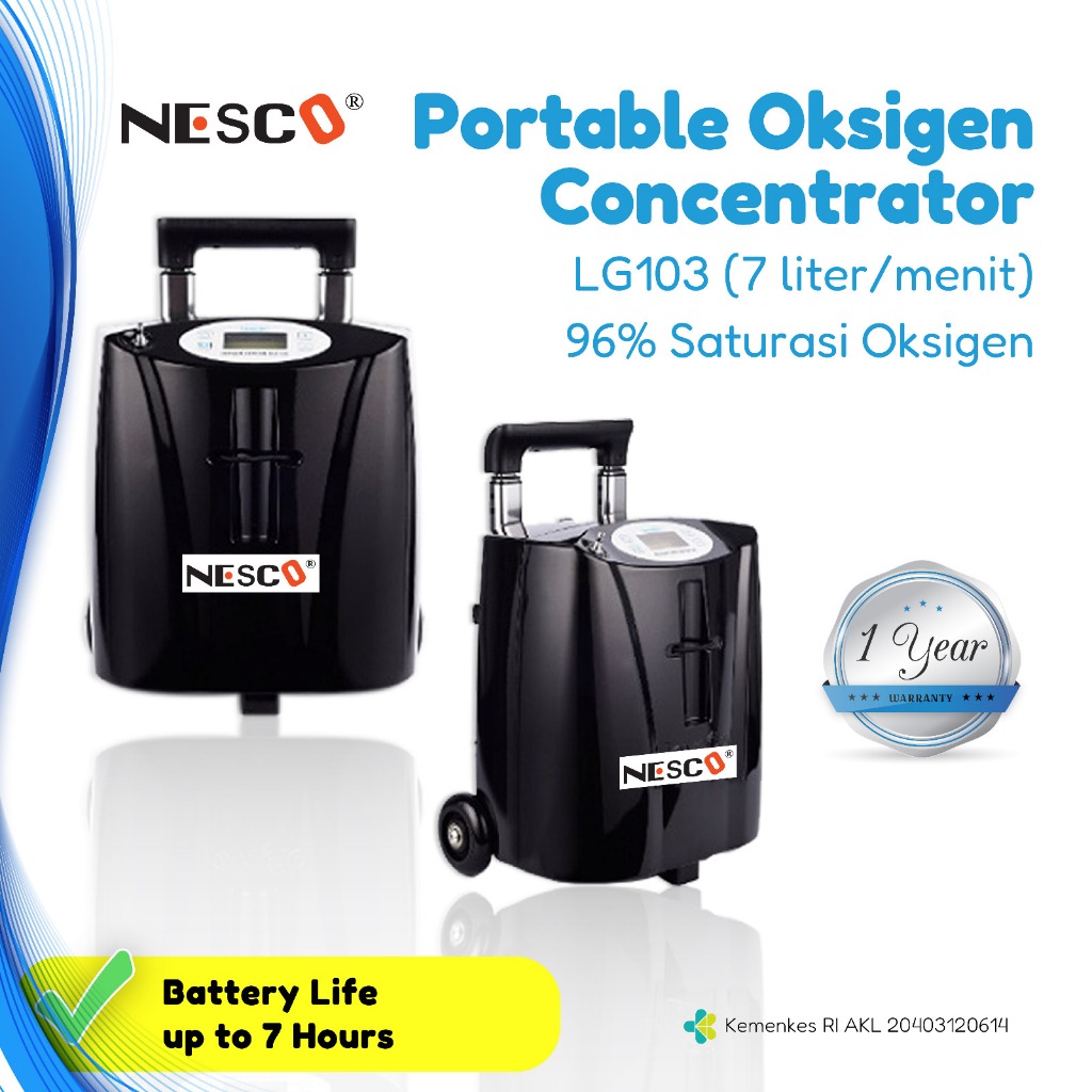 Jual Portable Oksigen Concentrator - MESIN OKSIGEN PORTABLE LG103 ...