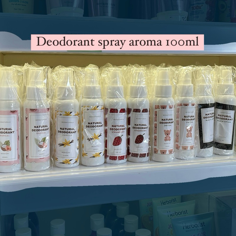Jual (isi lebih banyak) Natural Deodorant spray penghilang bau badan ...