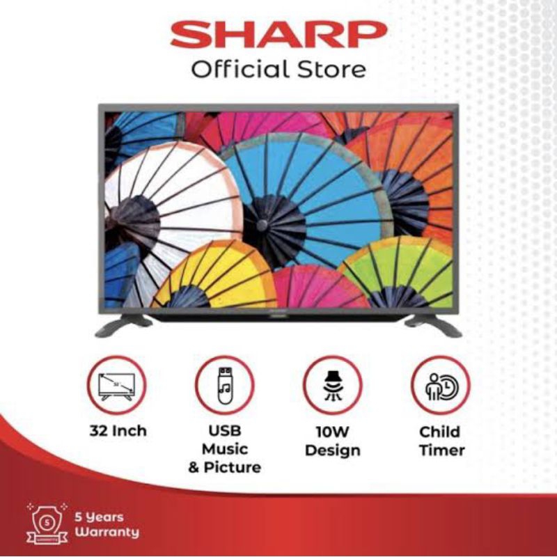 Jual TV LED digital easy smart SHARP AQUOS 32 inc 2T-C32DF1i | Shopee ...