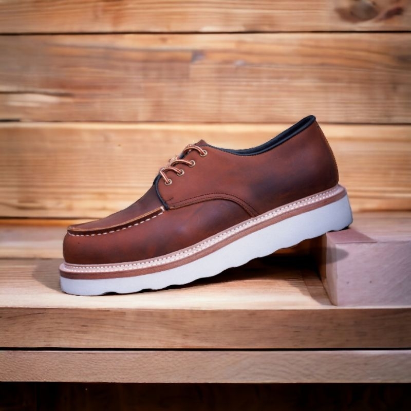 Jual Moc Toe Low Norwegian Custom - Sepatu Boots Moc Toe Kulit Sapi ...