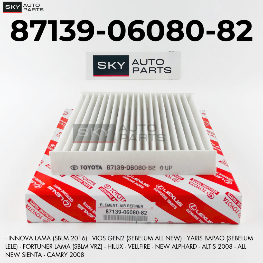 Jual Filter AC Cabin Innova Fortuner Yaris Vios Camry Vellfire Sienta ...