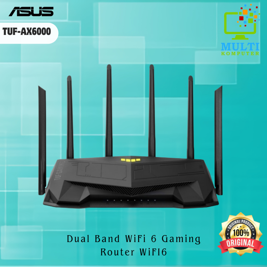 Jual ASUS TUF-AX6000 TUF Gaming AX6000 Dual Band WiFi 6 Gaming Router ...