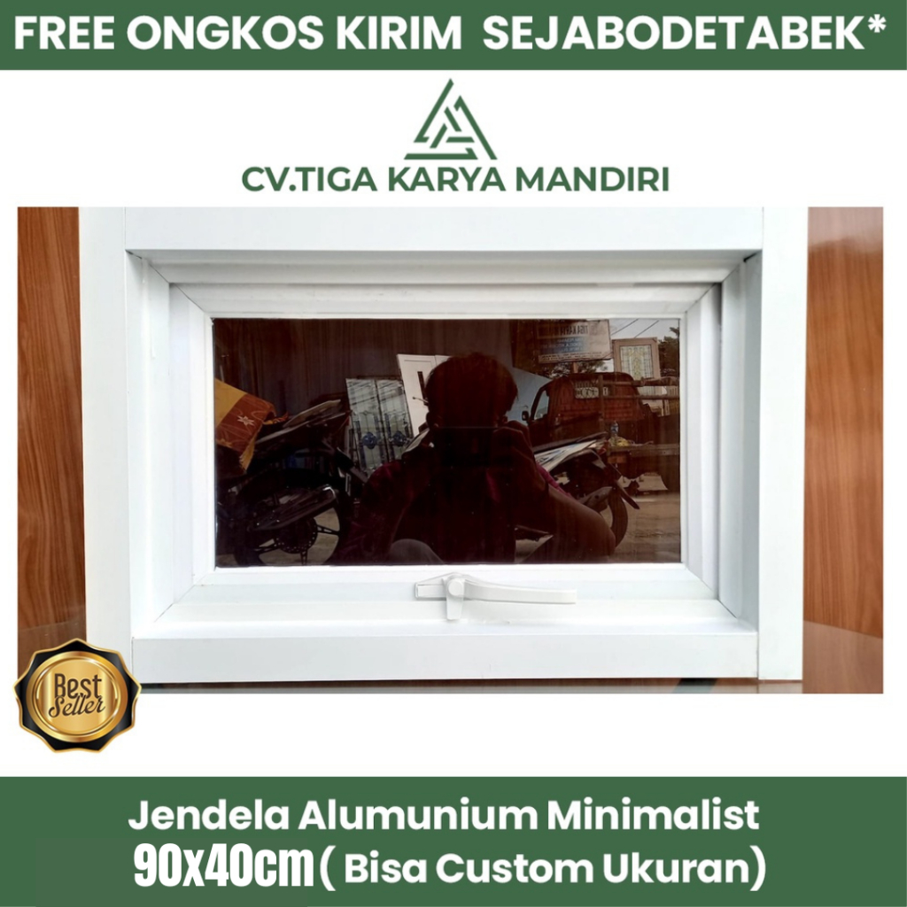 Jual Jendela Alumunium - 90x40 cm Aluminium Window Minimalis Bisa ...