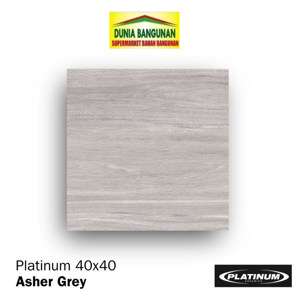 Jual Platinum Asher Grey 40x40 Keramik Lantai KWC | Shopee Indonesia