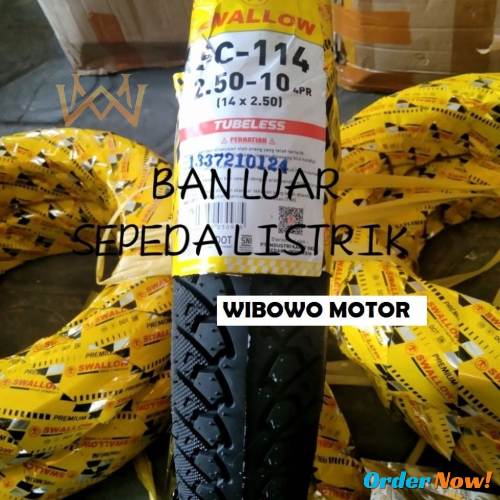 Jual BAN LUAR SEPEDA LISTRIK 250-10 250 RING 10 SC-114 SWALLOW | Shopee ...