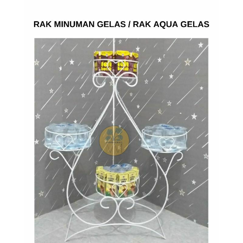 Jual RAK AQUA GELAS / RAK MINUMAN / RAK TEMPAT MINUMAN | Shopee Indonesia
