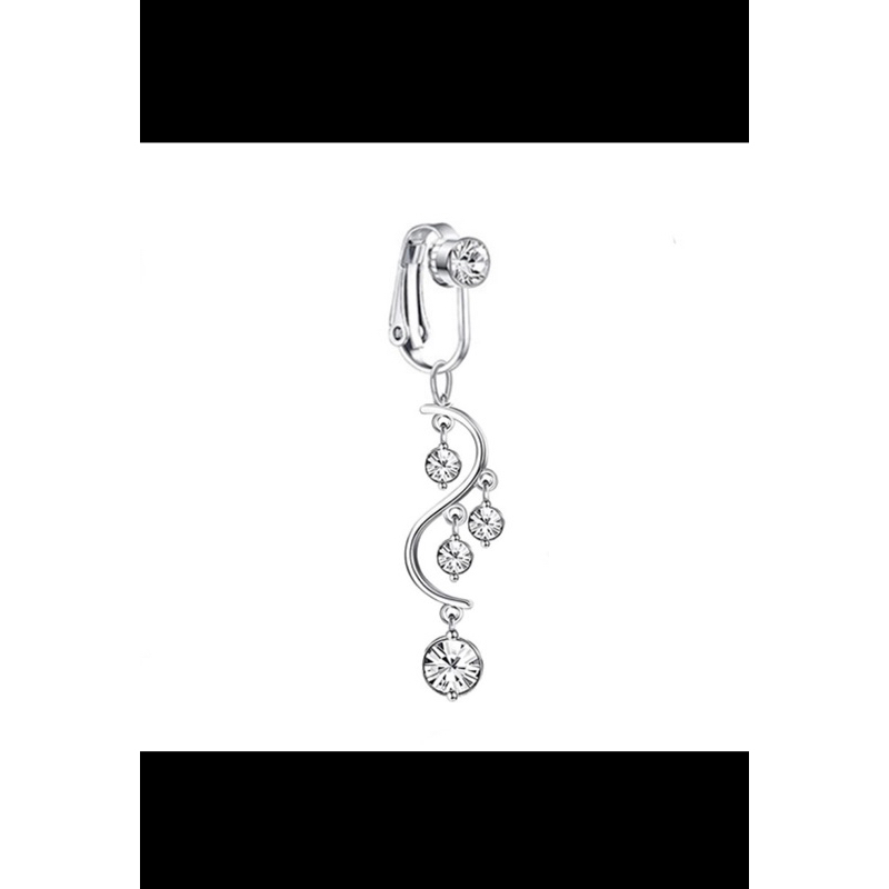 Jual Anting pusar jepit tanpa tindik clip fake, piercing earing belly ...