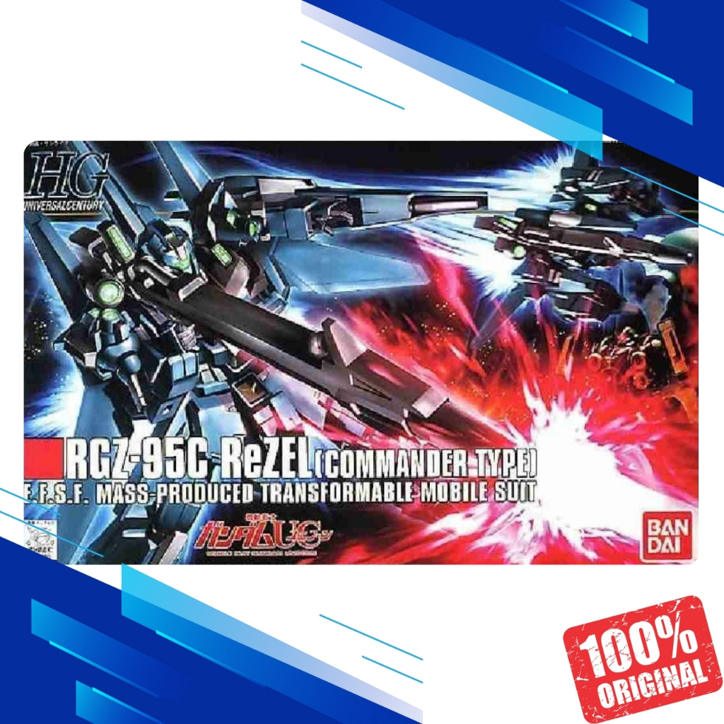 Jual HGUC RGZ-95C ReZEL Commander type Gundam ORIGINAL BANDAI | Shopee ...