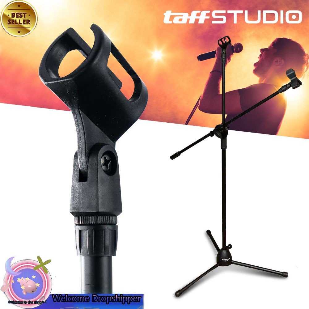 Jual Tripod Stand Mic Holder Tiang Mikrofon Sound Recording dengan 2 ...