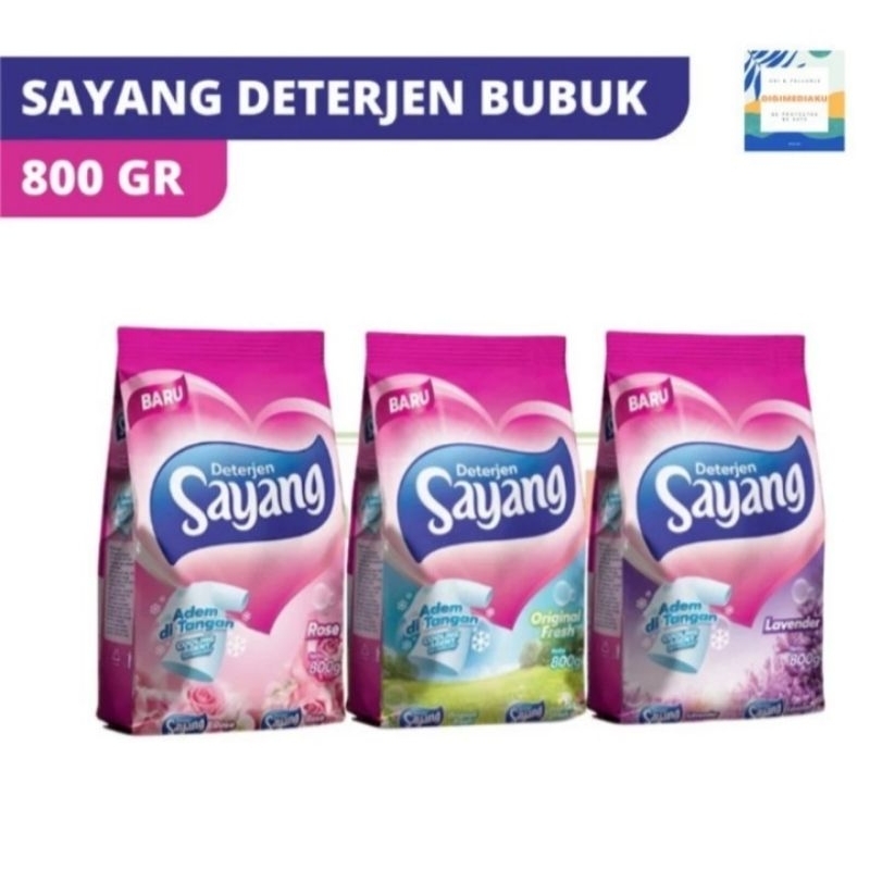Jual Sayang Deterjen Bubuk Lavender 770gr // Sayang Deterjen Bubuk Rose ...