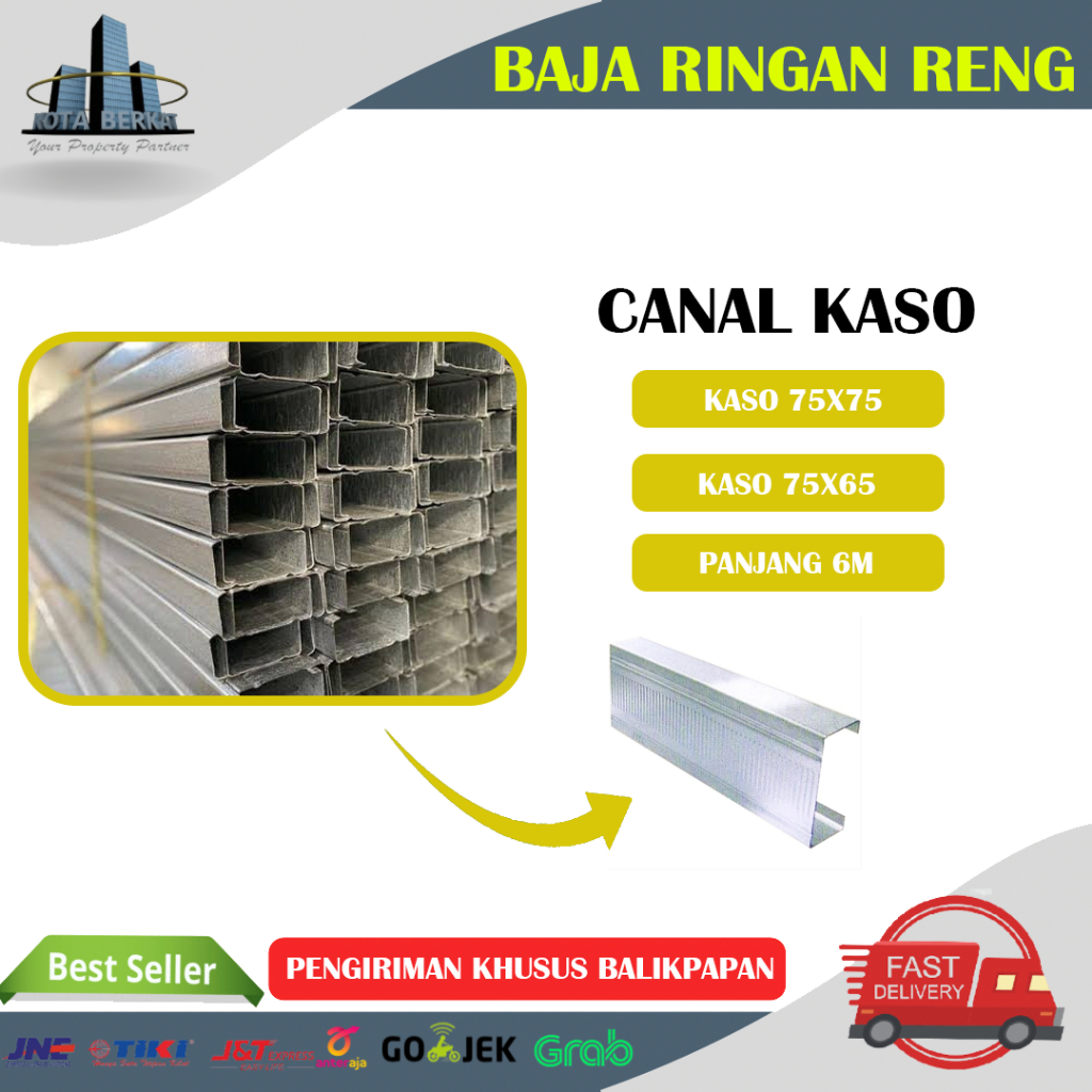 Jual BAJA RINGAN KASO/ CANAL C KASO PANJANG 6 METER | Shopee Indonesia