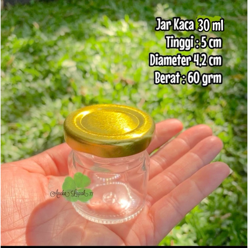 Jual Jar Kaca 30 ml Jar Selai Madu Puding Good Quality | Shopee Indonesia