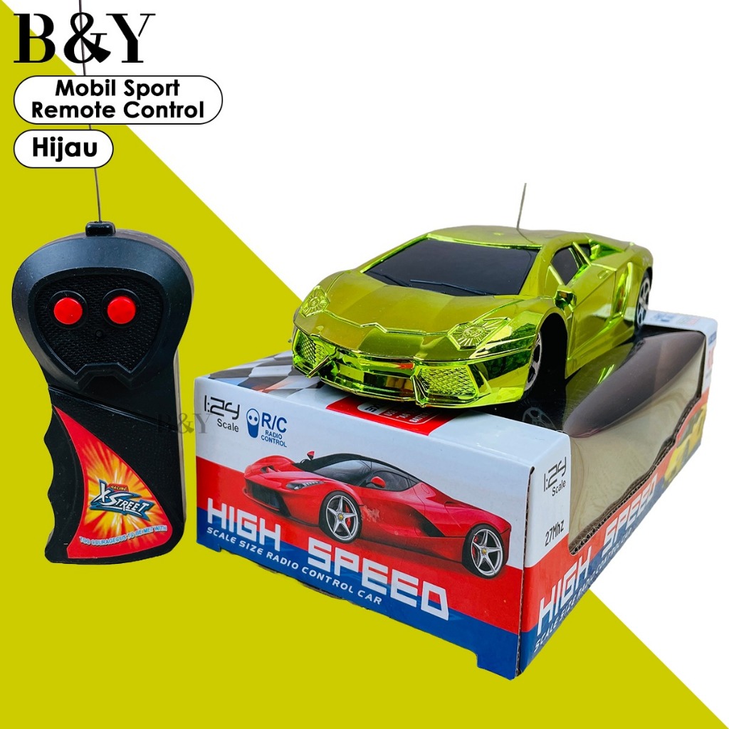 Jual Mainan Anak Mobil Sport Glossy Mengkilat dengan Remote Control ...