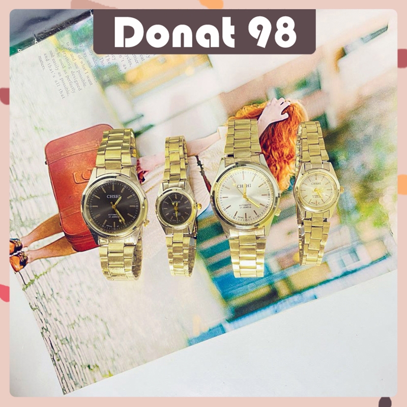 Jual Jam Tangan Couple Stainless Steel Murah Aksen Indeks Batang Analog ...