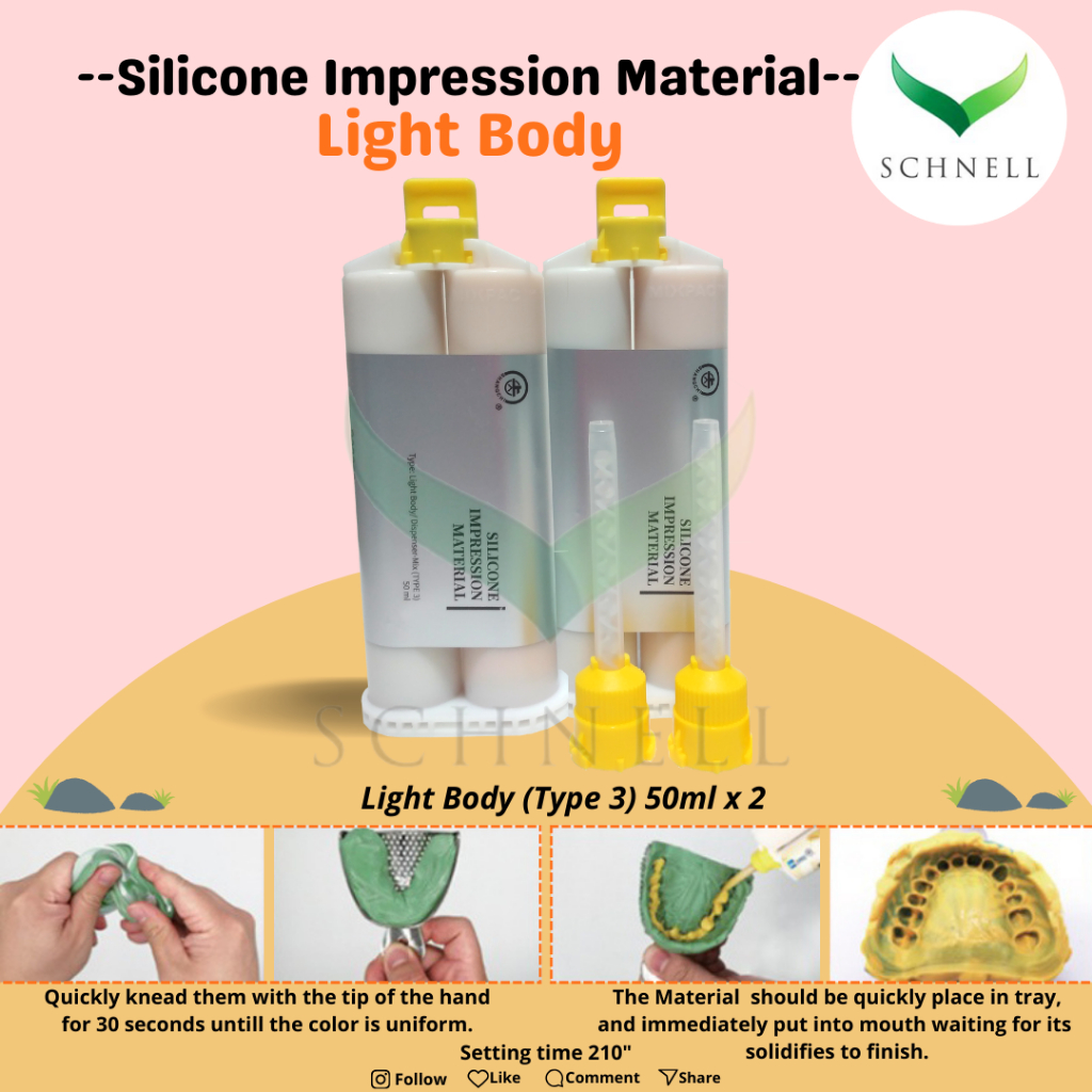 Jual Light Body / Elastomer / Putty Silicone Double Impression Material ...