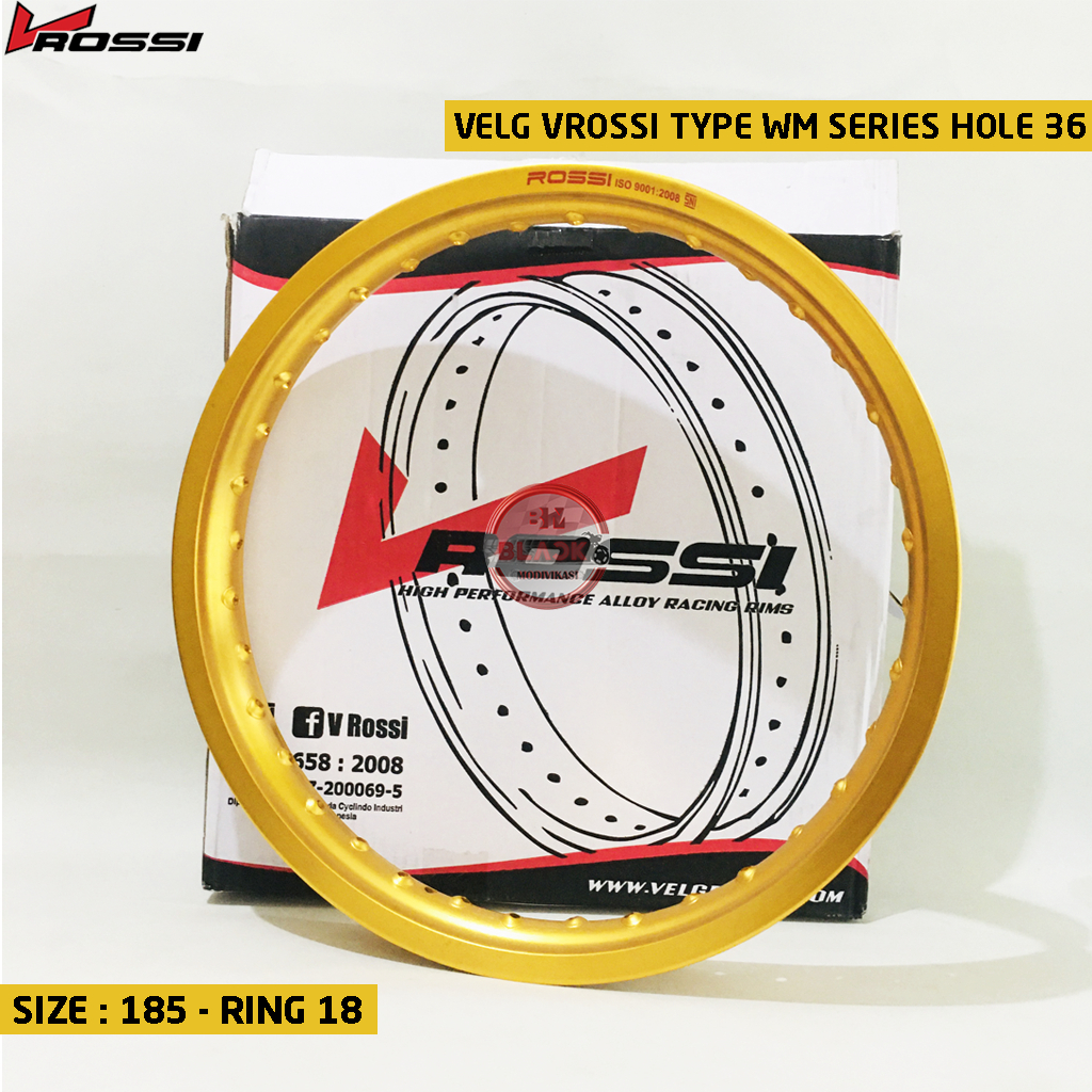 Jual Velg Rossi TYPE WM UK 185 - Ring 18 Hole Lubang 36 Warna Gold ...