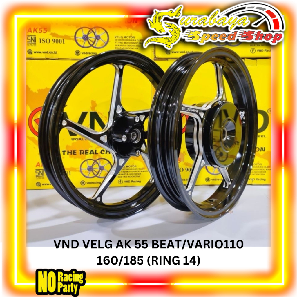 Jual VND Velg Tipe AK 55 Beat Vario110 Scoopy Old Spacy Genio Ukuran ...