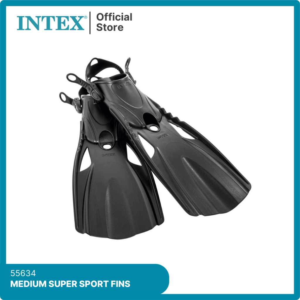 Jual INTEX Kaki Katak Renang Medium Super Sport Fins 55634 | Shopee ...