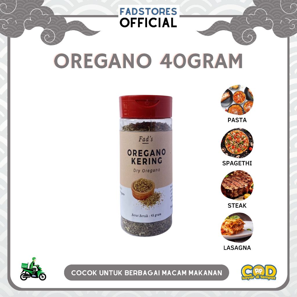 Jual [Kemasan Botol] Oregano 40 gr - Daun Oregano Kering 40 gr ...