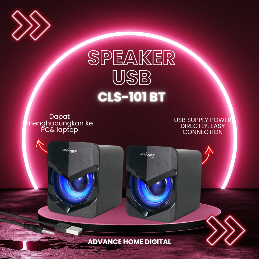 Jual Advance Speaker CLS-101 Komputer Speaker Laptop Speaker Multimedia Super Bass 2.0 Channel ...