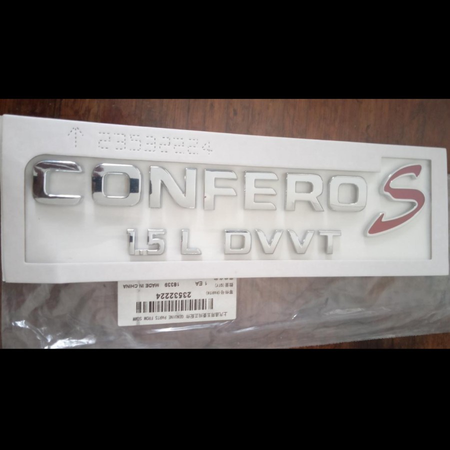 Jual EMBLEM BAGASI "CONFERO S 1.5 L DVVT" WULING CONFERO | Shopee Indonesia