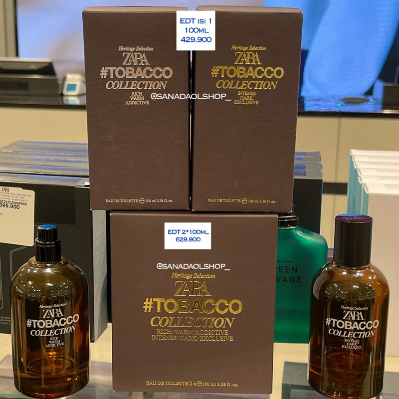 Jual BEST SELLER MAN !!! Parfum ZARA Man TOBACCO tobocco Toba EDT isi 2 ...