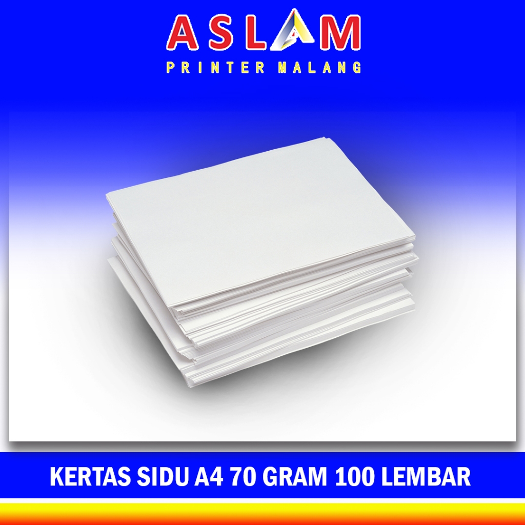 Jual Kertas A4 Sidu 70 Gsm Kertas HVS A4 Sidu 100 Lembar | Shopee Indonesia