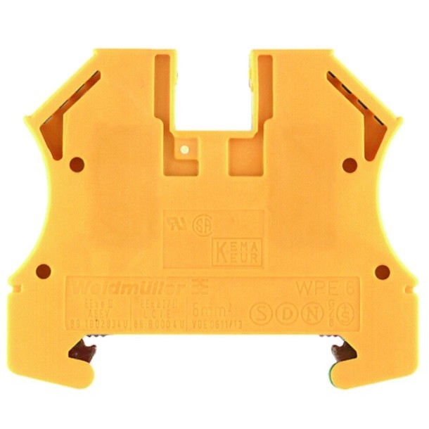 Jual Weidmuller Terminal Block Grounding (PE) WPE 6 - 6mm | Shopee ...