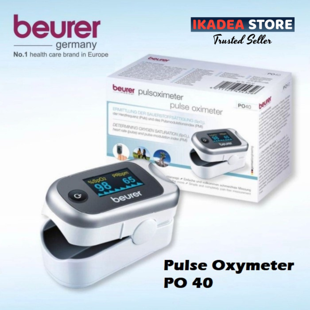 Jual Oximeter Saturasi Oksigen BEURER PO40 PO-40 Finger Pulse Oxymeter ...