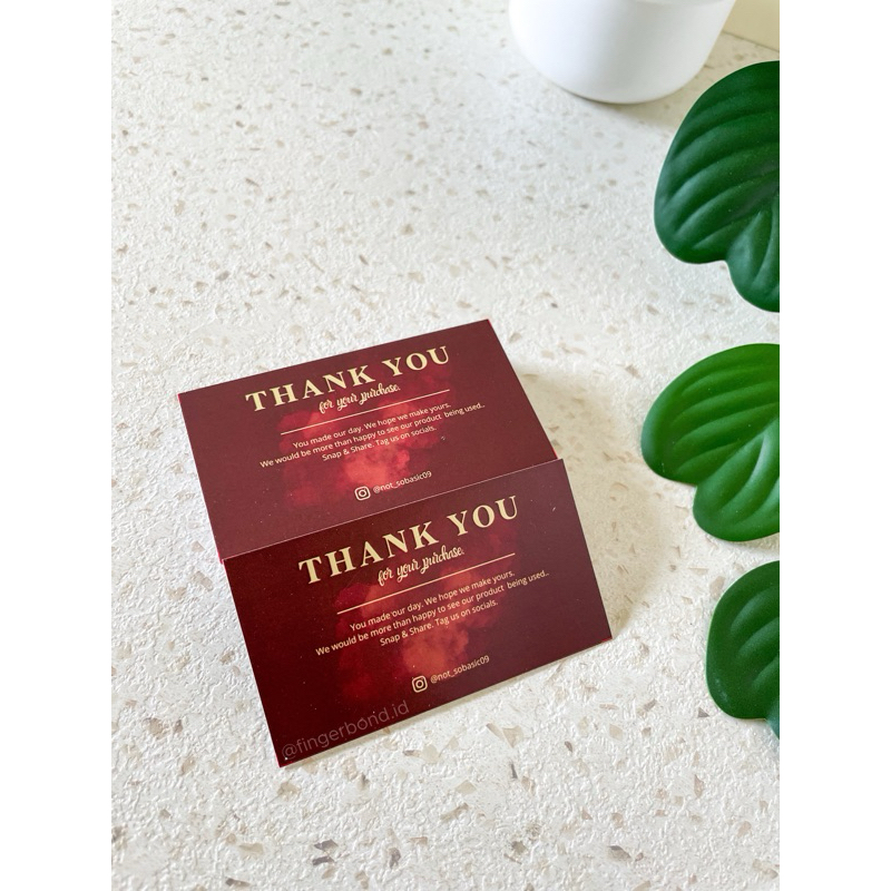 Jual Thank You Card / Thanks Card | Shopee Indonesia
