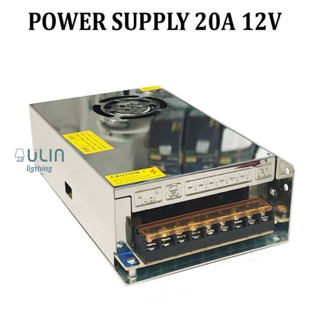 Jual POWER SUPPLY 12V 20A 240W / TRAVO 12 VOLT 20 AMPERE MURNI MODEL ...