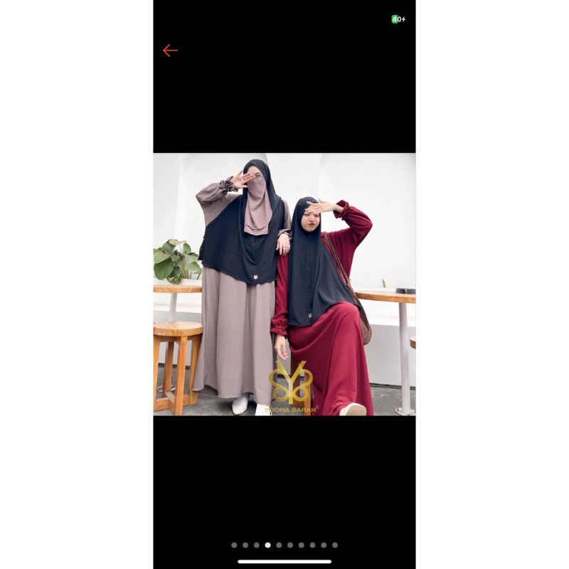 Jual Sabrina Abaya by Yoora Sarah (free hijab tali ) | Shopee Indonesia