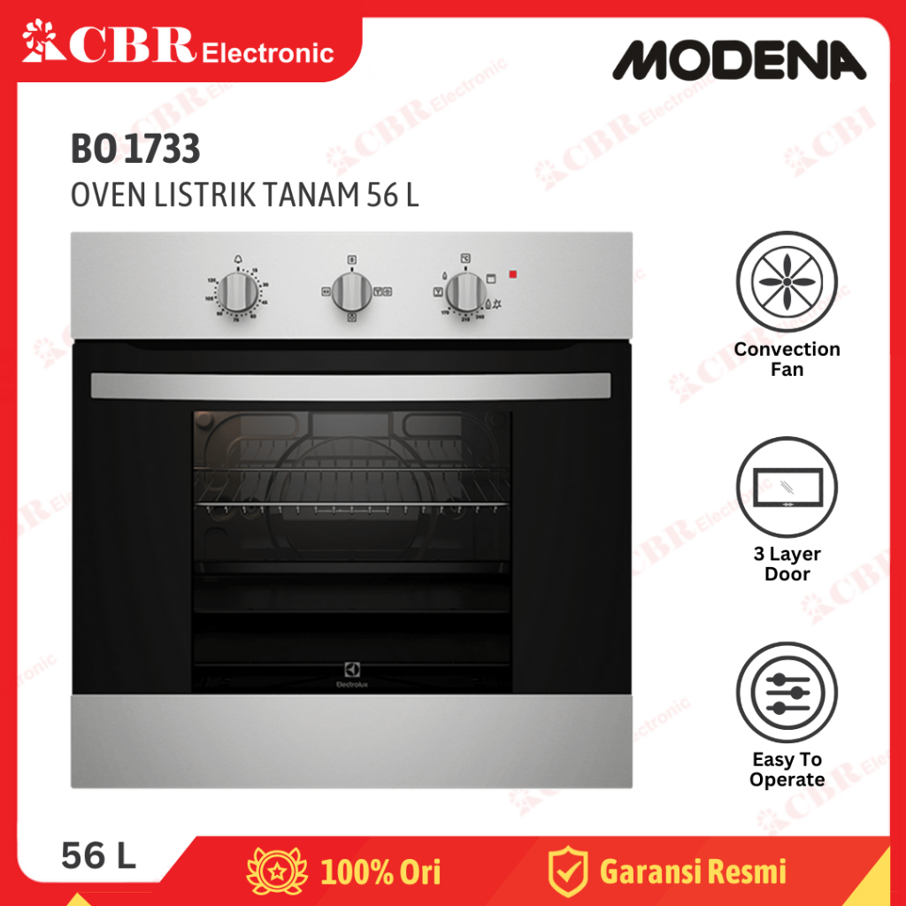 Jual Oven Listrik Tanam MODENA BO 1733 (Built In) 56 L | Shopee Indonesia