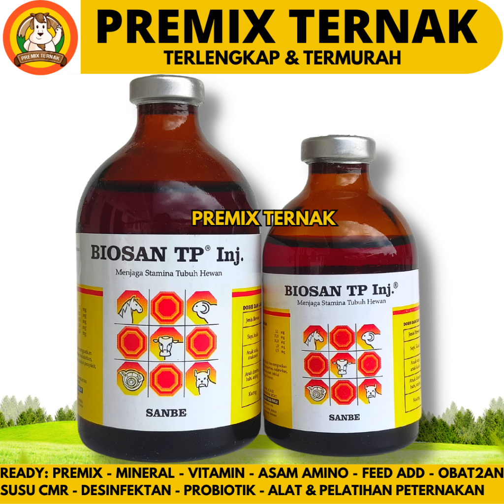 Jual BIOSAN TP Injeksi 100ml & 50ml - Meningkatkan Stamina Daya Tahan ...