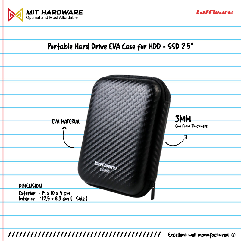 Jual Portable Storage Hard Drive Eva Case for HDD - SSD 2.5" C-6963 ...