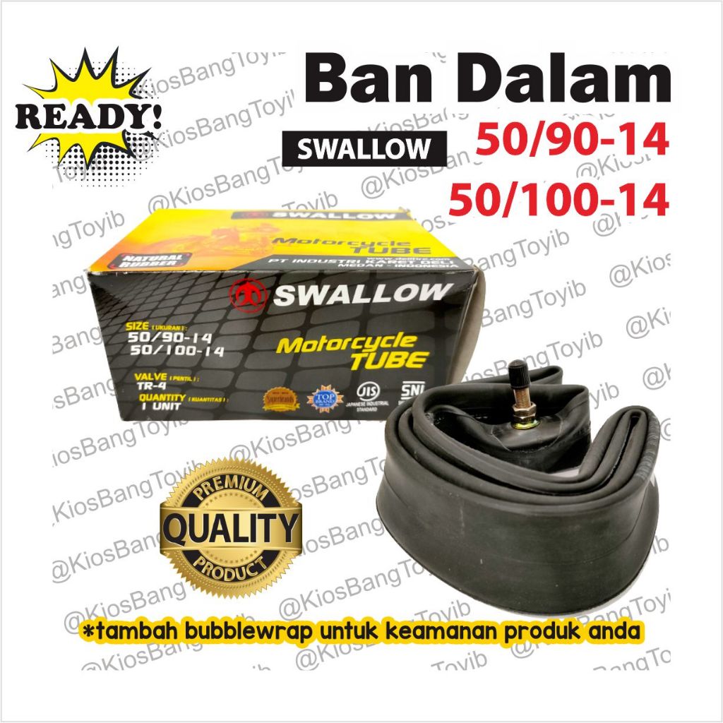 Jual Ban Dalam Motor Matic SWALLOW 50/90-14 Ring 14 (50/100-14) | Shopee Indonesia