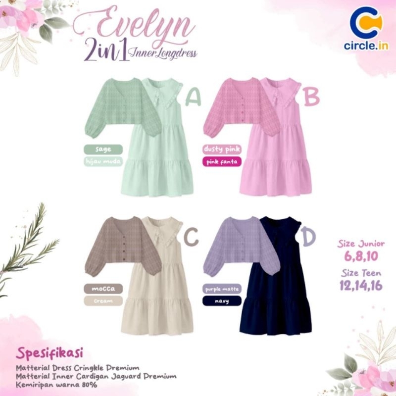 Jual READY//EVELYN 2IN1//CIRCLEIN | Shopee Indonesia