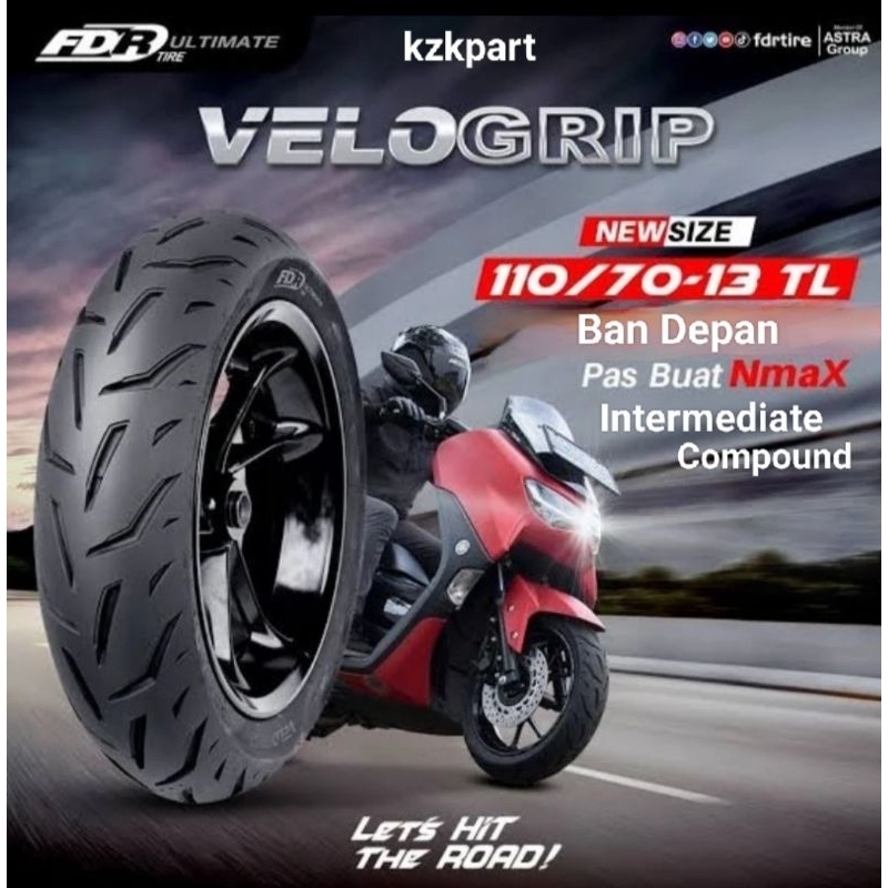 Jual Ban Tubeless Depan Yamaha Nmax FDR VELOGRIP Intermediate Compound ...