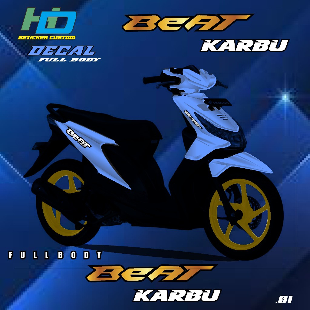 Jual Decal Stiker BEAT KARBU FULL BODY DESIGN POLOS 2024 TERBARU DESAIN ...