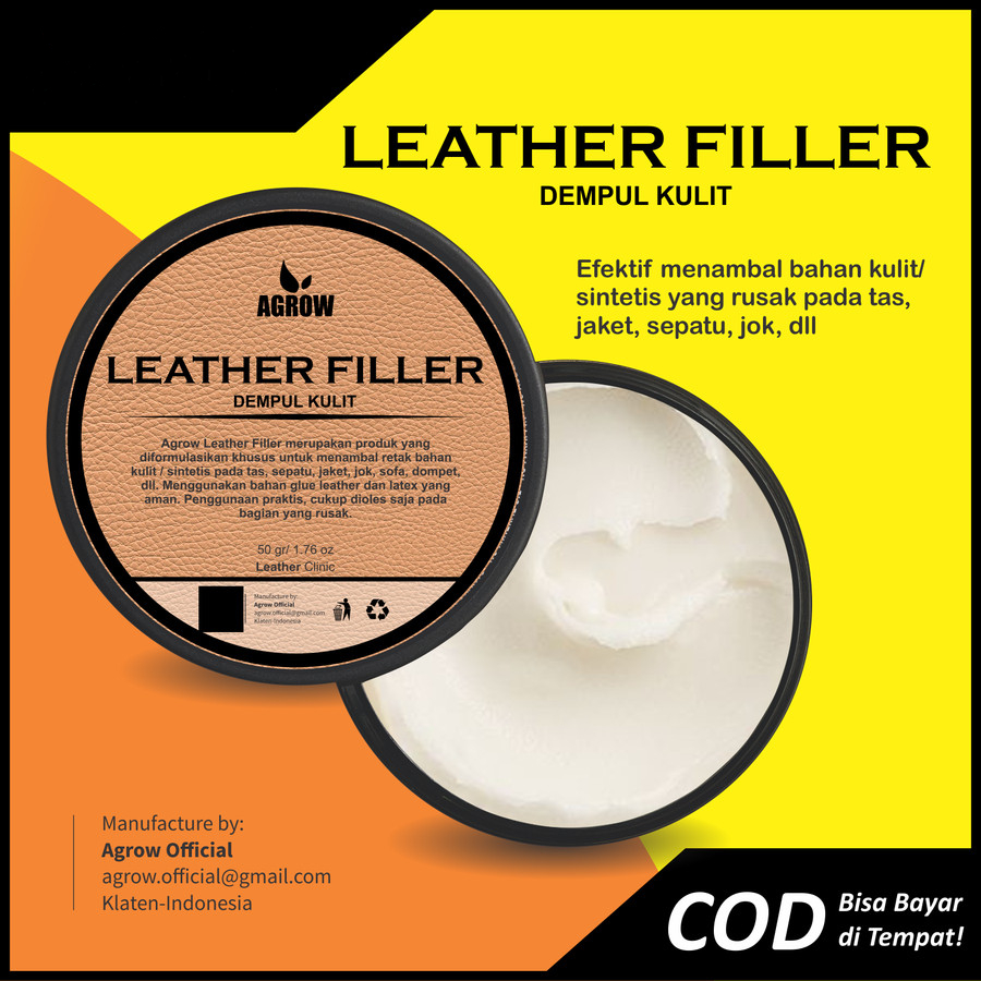 Jual Leather Filler Dempul Kulit Penambal Kulit Tas Sepatu Jaket ...