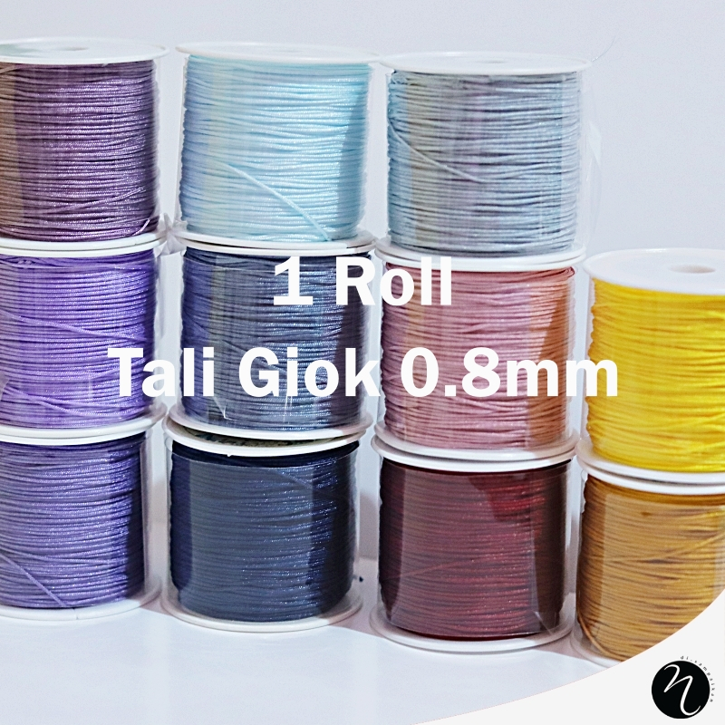 Jual 1 ROLL Tali Giok / Tali Cina 0.8mm untuk aksesoris / Gantungan Hp ...