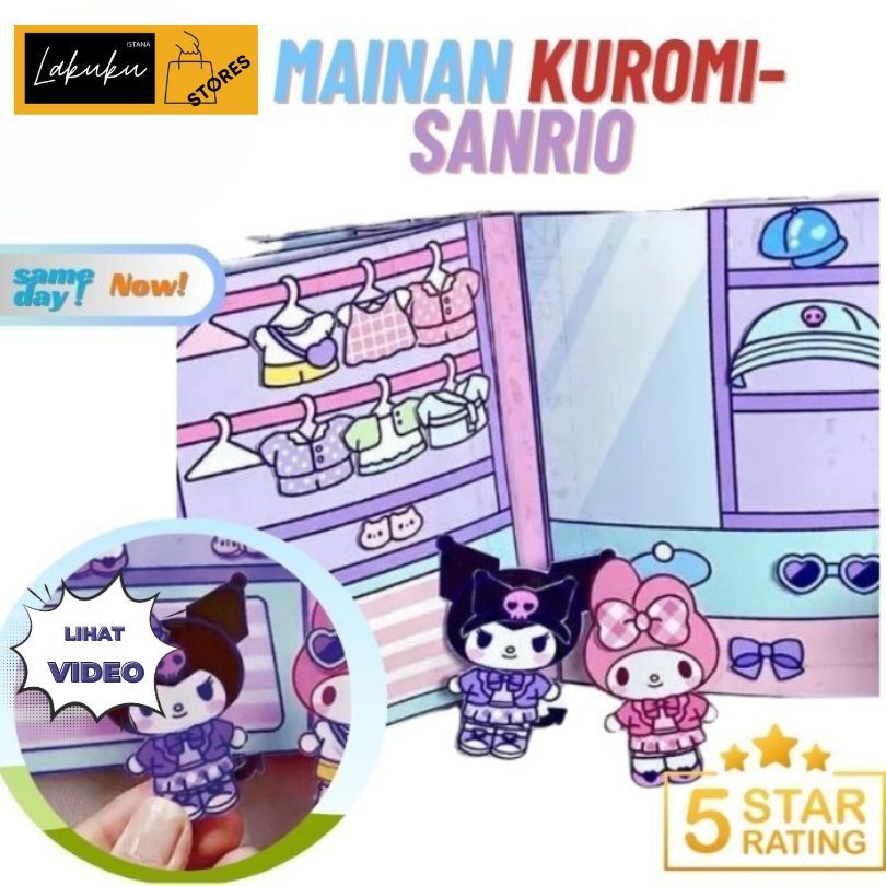 Jual Cinnamoroll Kuromi Buku Mainan Sanrio Mainan Edukasi Busy Book ...