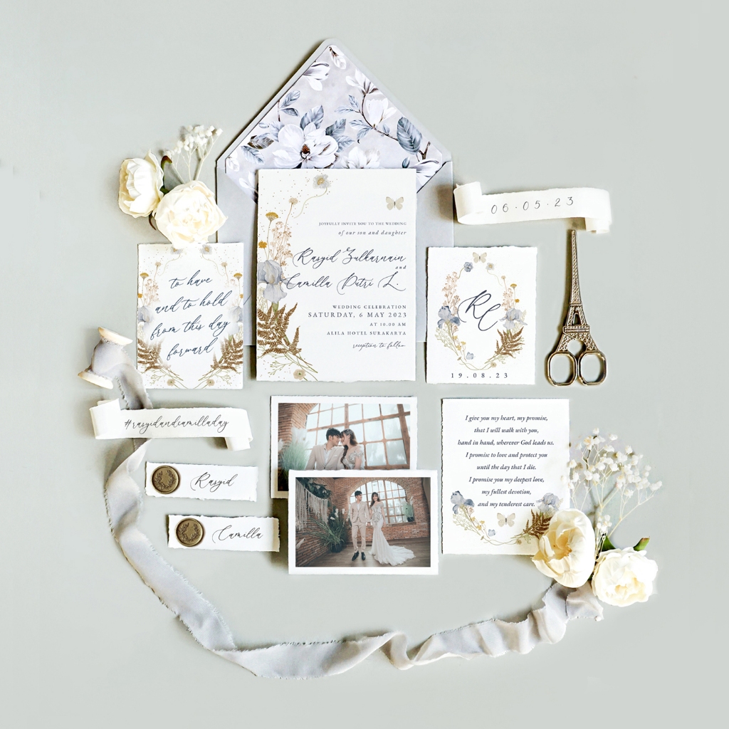 Jual Wedding Keepsake Vow Aesthetic / Undangan Keepsake / Undangan ...