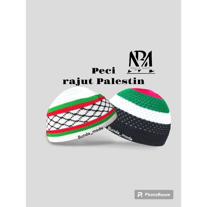 Jual Peci Rajut Warna Bendera Kopiah Palestin | Shopee Indonesia
