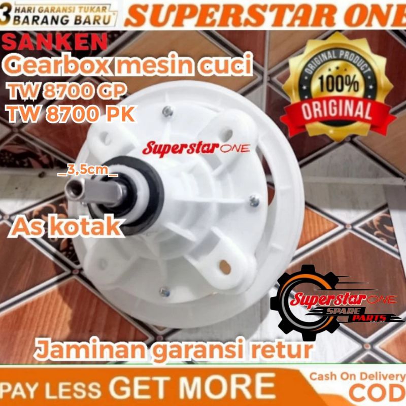 Jual Gearbox sanken mesin cuci TW 8700 GP/TW 8700 PK AS KOTAK | Shopee Indonesia