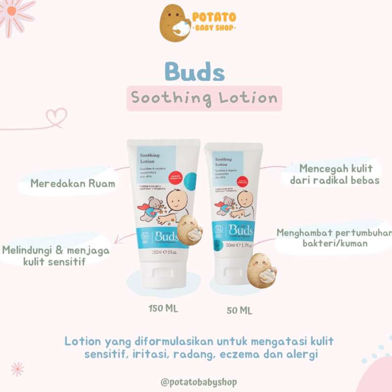 Jual Buds Soothing Lotion 50ml & 150ml - Super Soothing rescue lotion ...